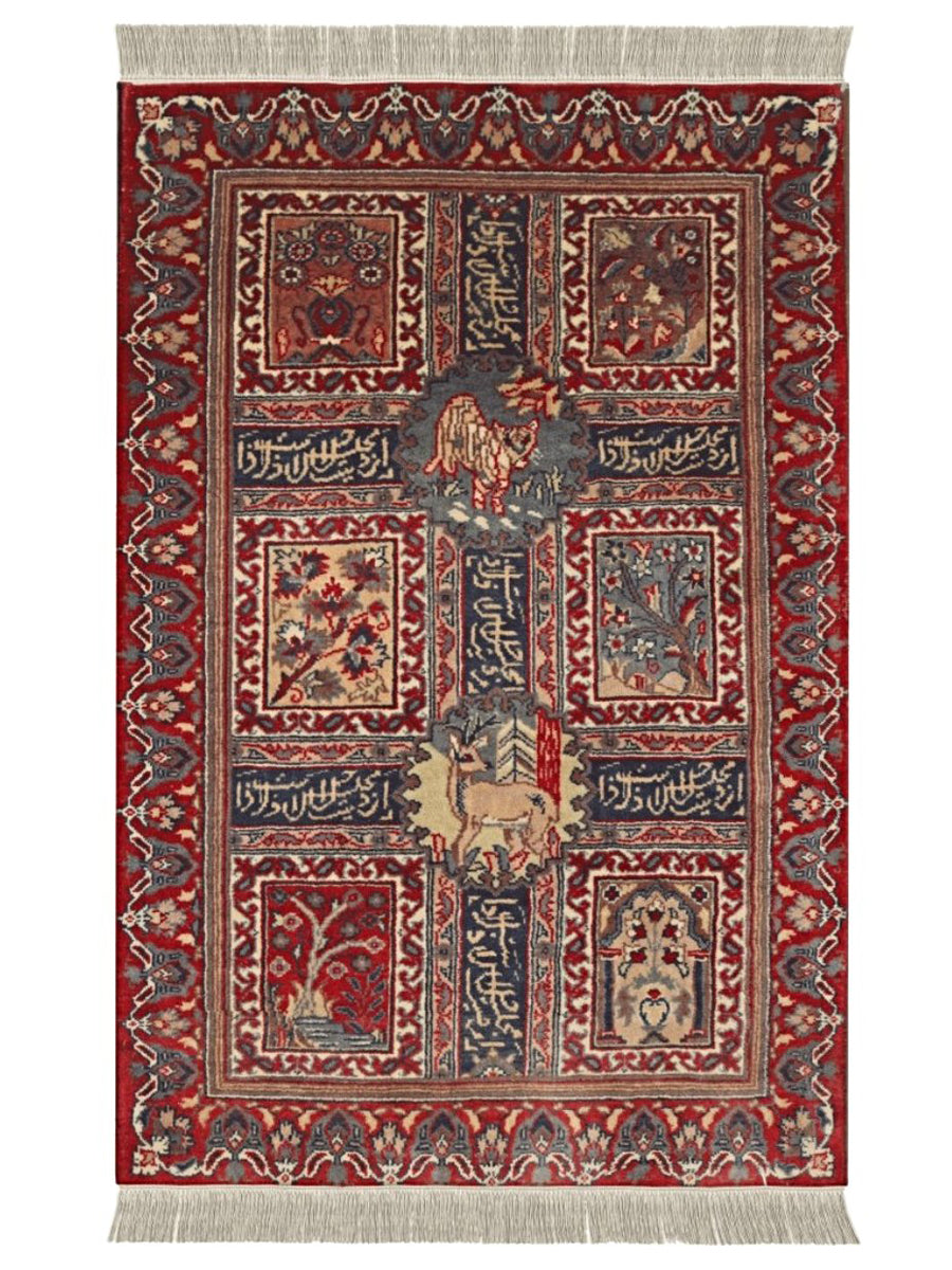 Pak Persian Overdyed Hand Knotted Wool Rug - Size: 3 x 2 – Imam Carpet Co